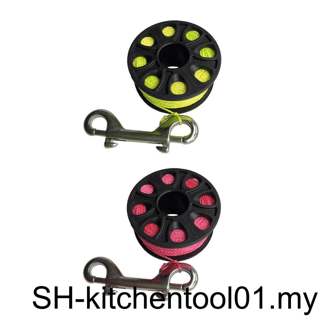 Dive Line Reel Finger Spool for Pink Fluorescent Scuba Diving ...