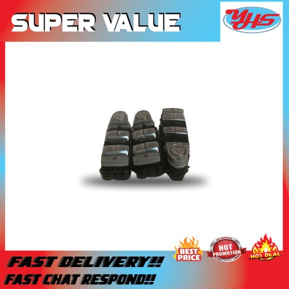 USED ORIGINAL MERCEDES-BENZ W205 2016-2018 WINDOW SWITCH BLOCK | Shopee ...