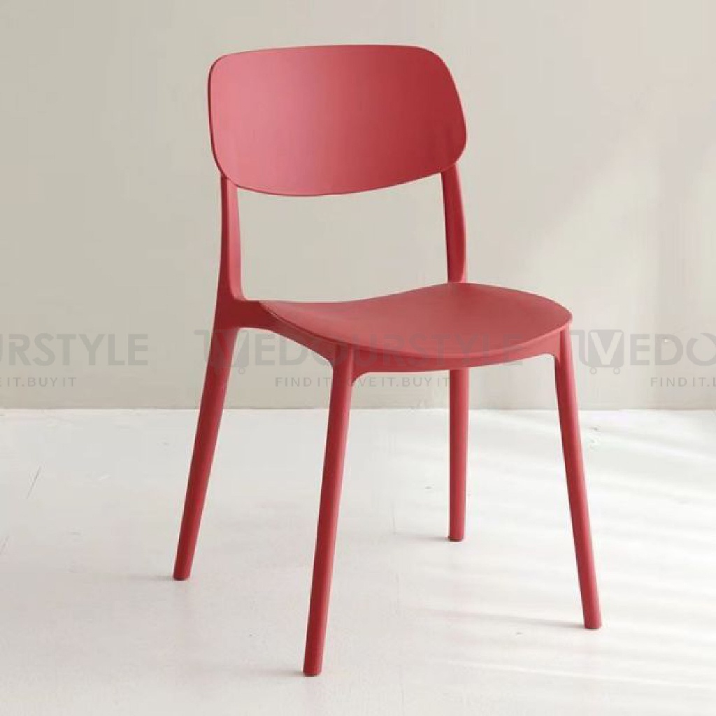 (BIG SIZE) Vedourstyle Nordic Candy Chair Plastic Chair Cafe Chair ...