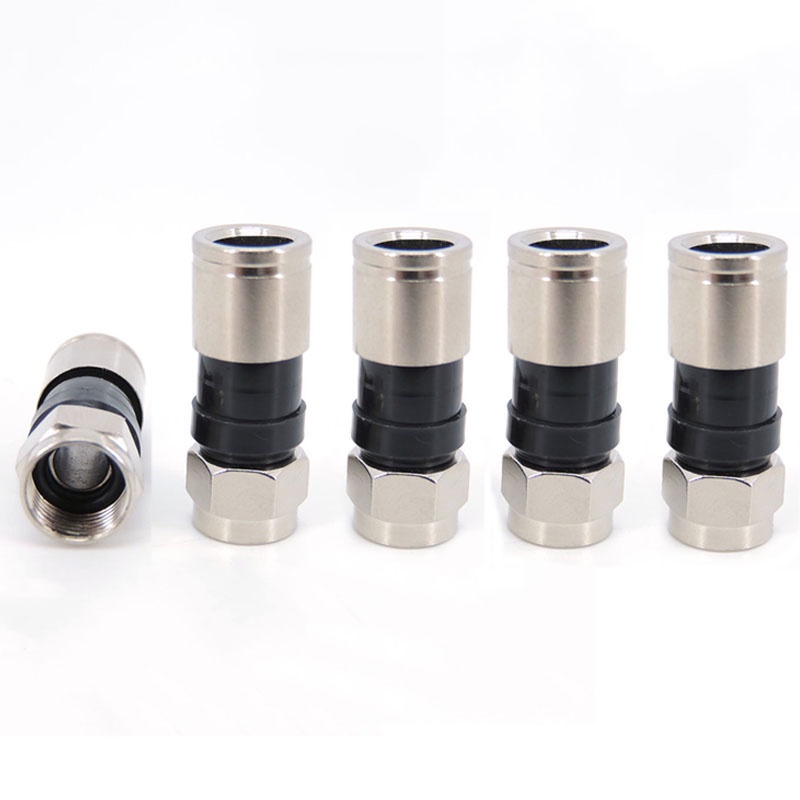 RG6 F Type Compression Snap Seal Plug Connector For Sky Satellite ...