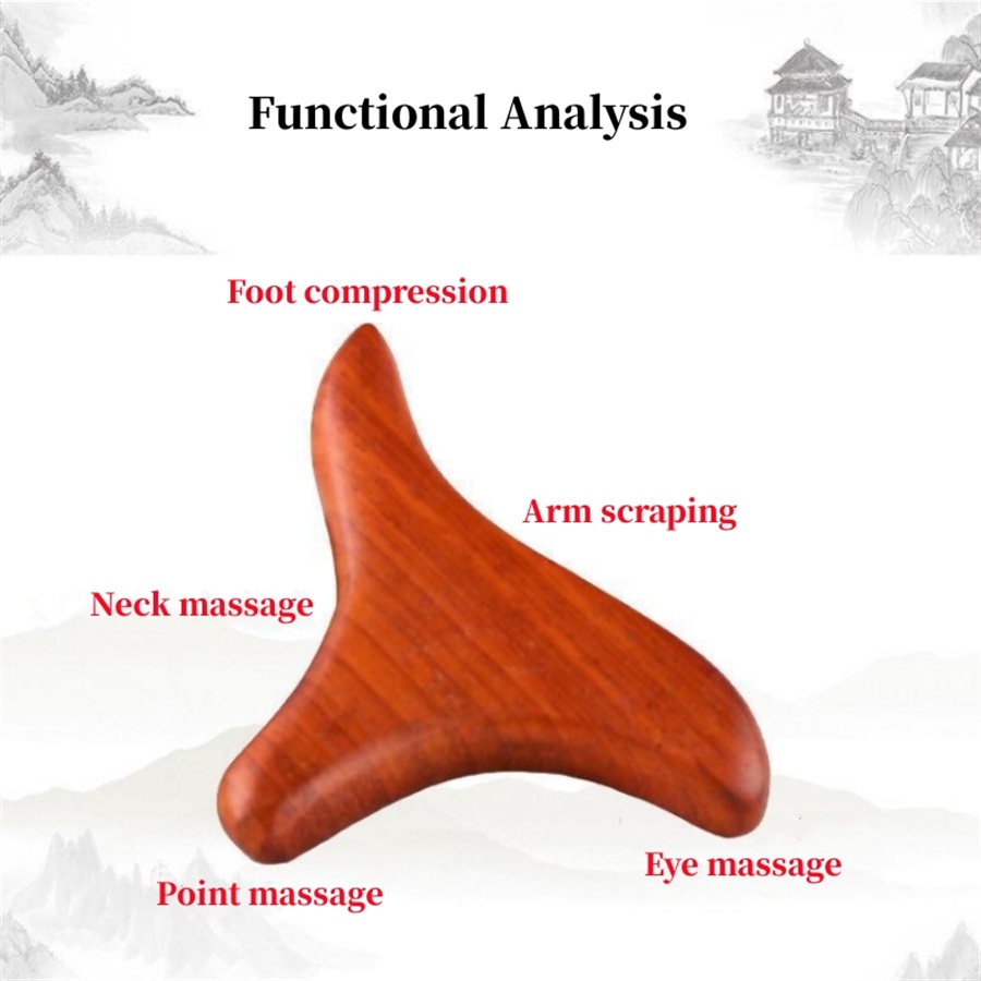 【READY STOCK】Natural Wood Massage Body Trigeminal Massage Stick ...