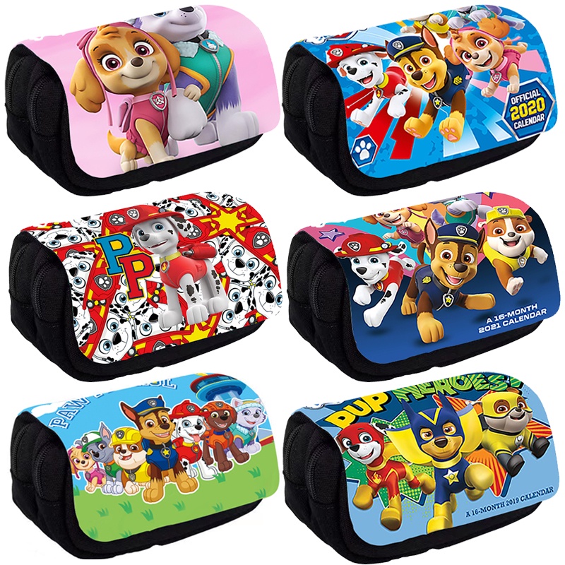 Paw Patrol City Police Double Layer Pencil Box Boys and Girls ...