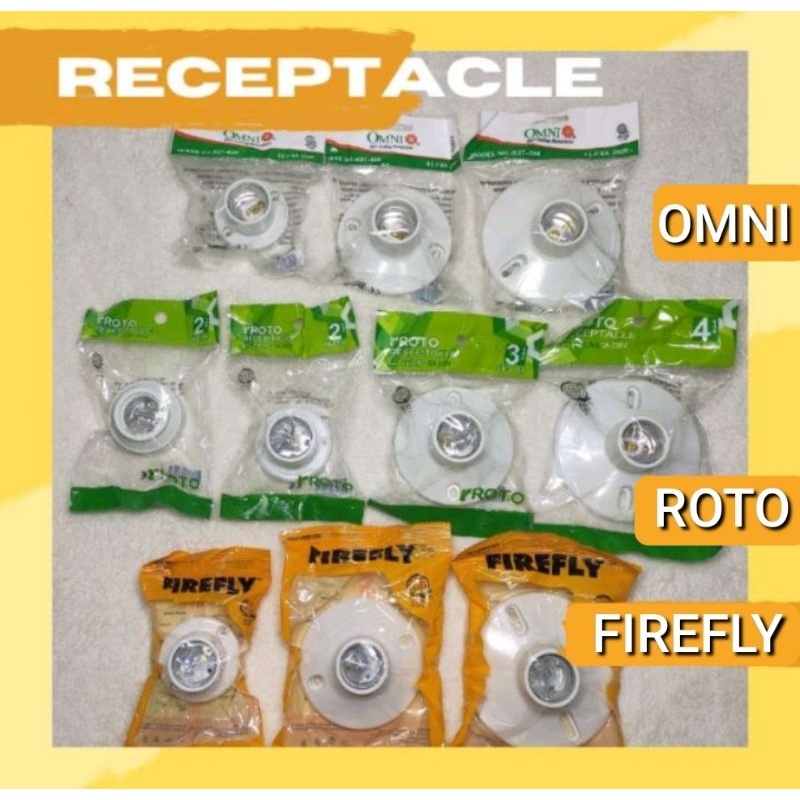 FIREFLY RECEPTACLE ROTO RECEPTACLE/OMNI RECEPTACLE 2, 3, 4 BUKILYA PANG ...