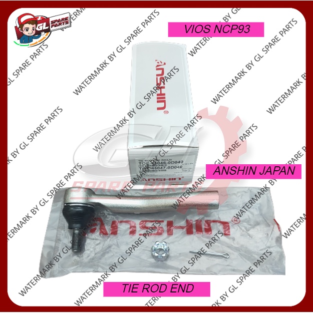 (ANSHIN JAPAN) TIE ROD END (SET) TOYOTA VIOS NCP93 | Shopee Malaysia