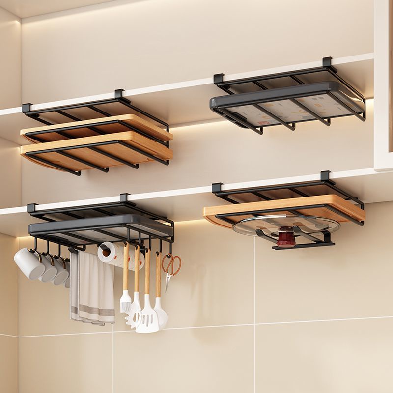 Perforation-free Under Cabinet Cutting Board Rack Hanging Kitchen ...
