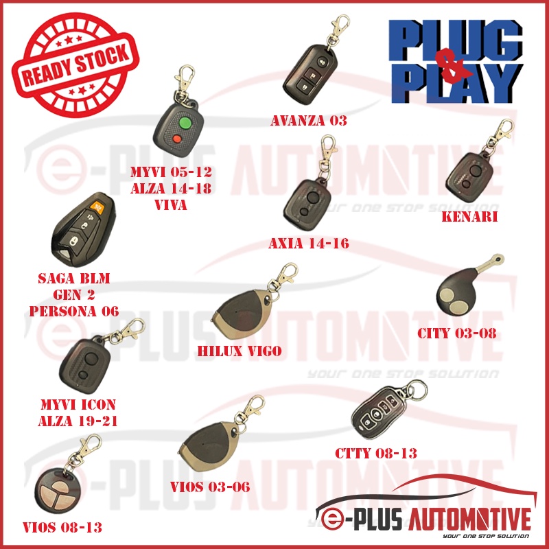 Toyota Avanza Hilux Vios Altis Honda City Perodua Myvi Alza Viva Proton ...