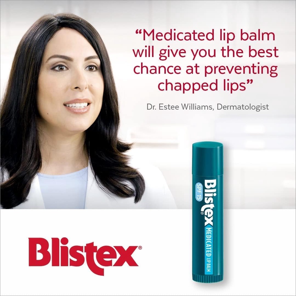Blistex, Medicated Lip Protectant/Sunscreen, SPF 15, Original,,0.15 oz ...