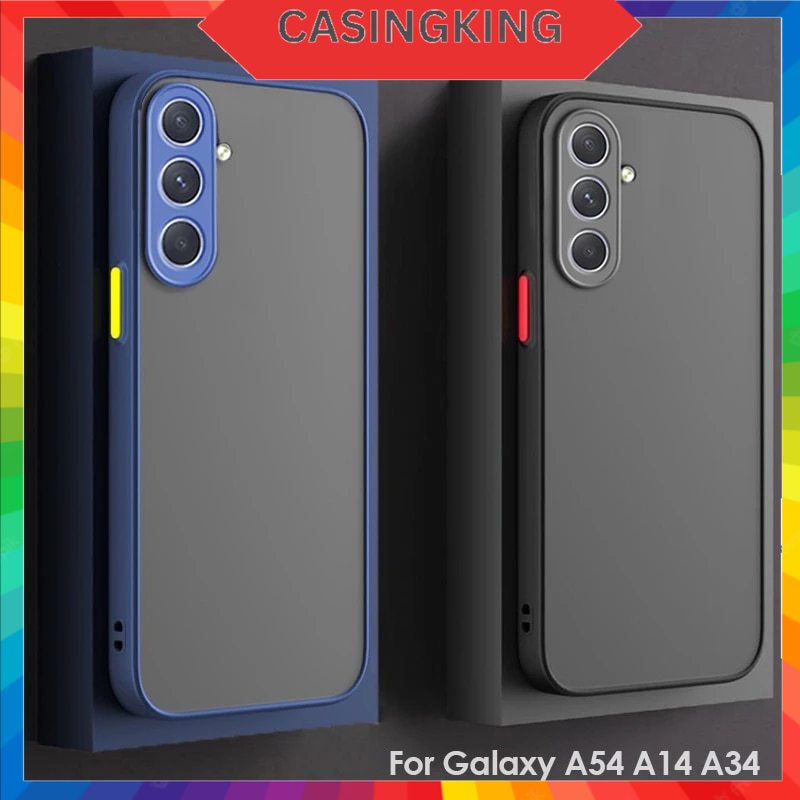 Matte Transparent Case For Samung A54 5G Shockproof Bumper Hard Protective Cover For Samsung ...