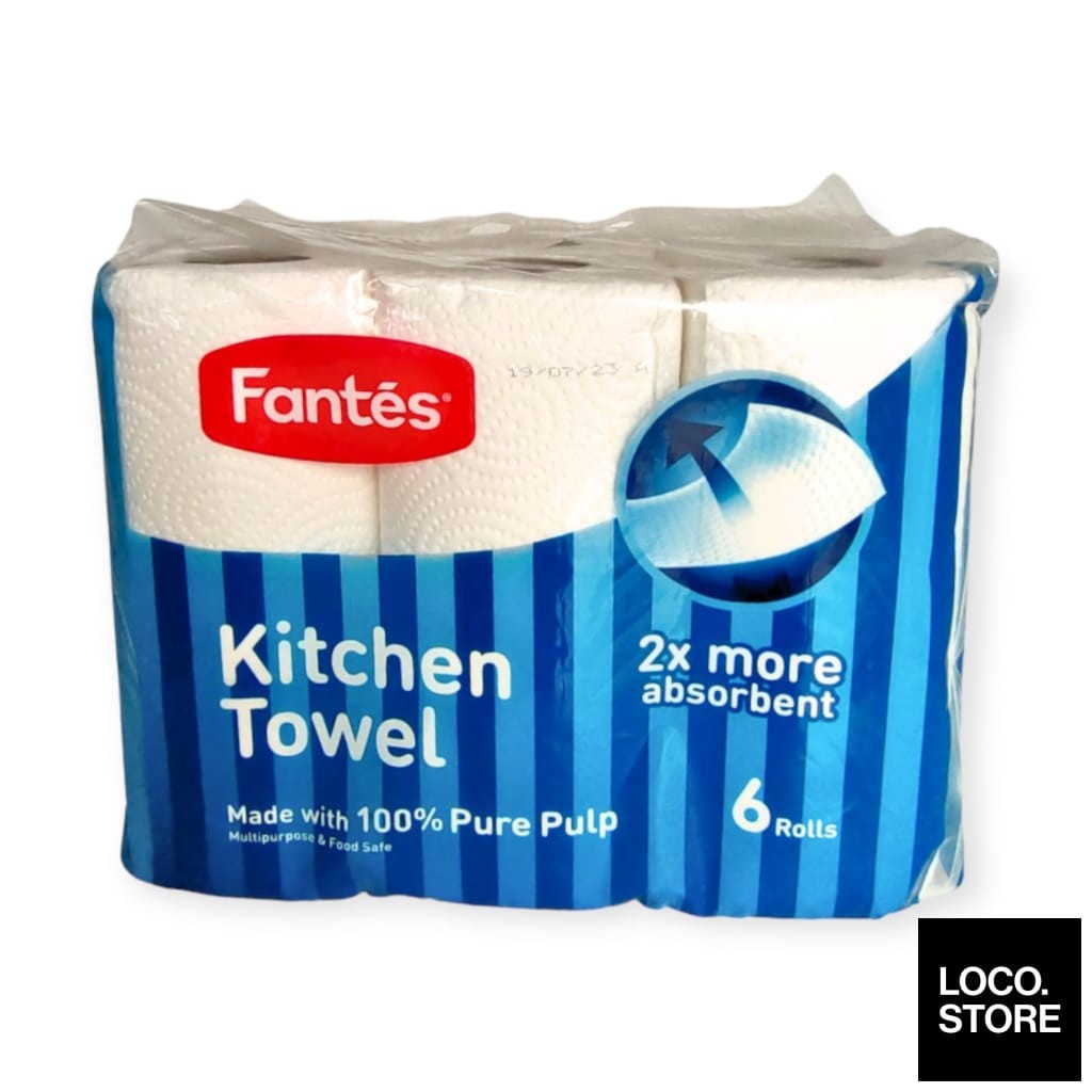 Fantes Kitchen Towel 6 rolls x 55s | Shopee Malaysia