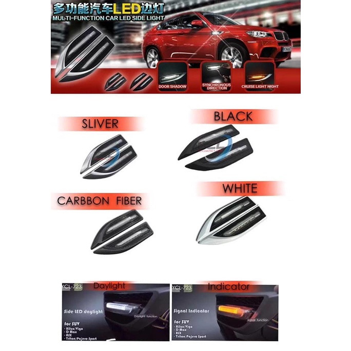 Universal DRL Daylight Daytime Running Light with turn signal 3 in 1 ...