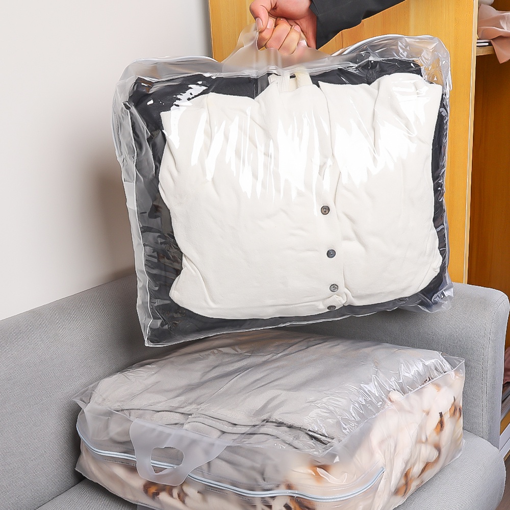 PVC Transparent Handheld Quilt Storage Bag / Large Moisture-proof ...