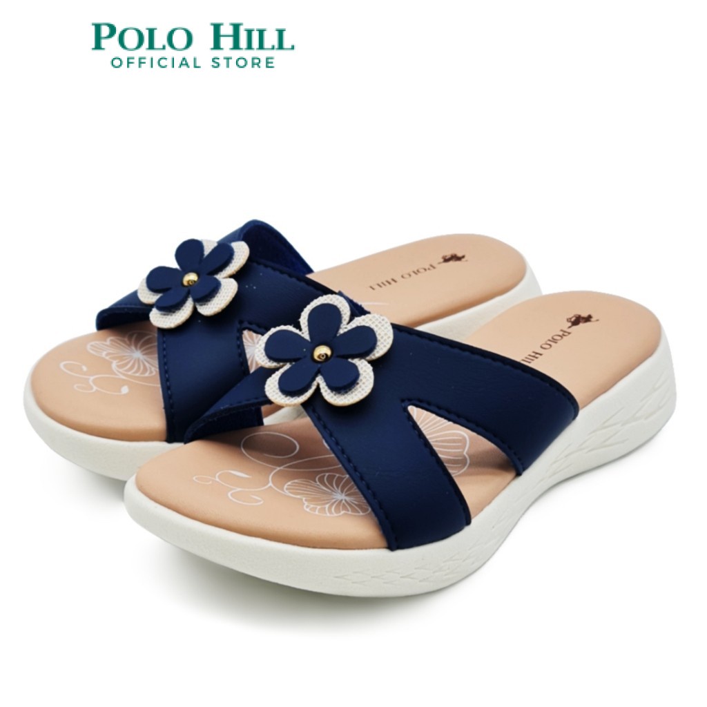 POLO HILL Kid Girl Flower Decor Slide Sandals PGSS-GS516 | Shopee Malaysia