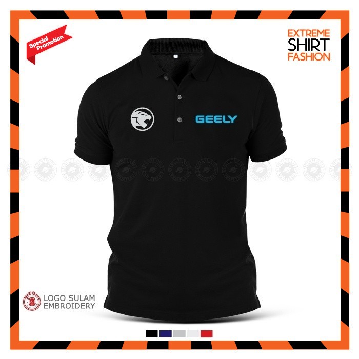 Polo T Shirt Sulam Proton Geely X70 X50 Logo Motorsport Club X70OCM ...