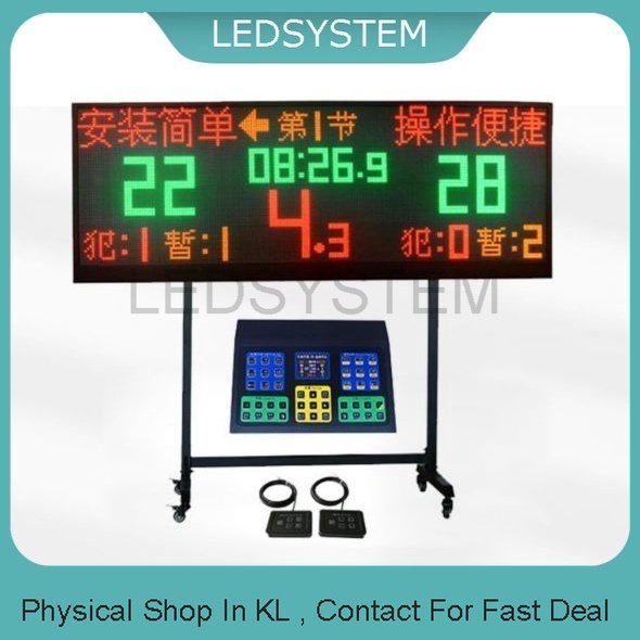 Basketball LED Portable Multi-function Scoreboard Timer Count Up Down ...