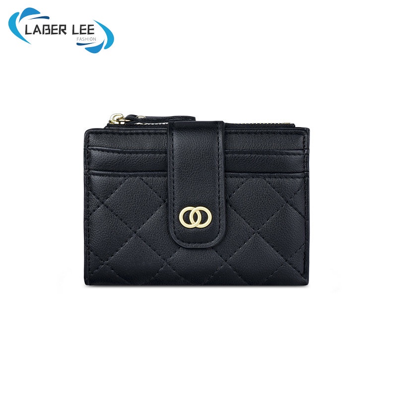 LABER LEE Women Short Wallet Purse With Card Holder PU Leather | Shopee ...