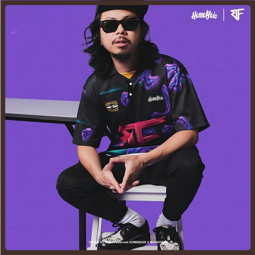 Homebois X Bunkface Jersey 2024 Baju Homebois Vespa Retro Collar ...