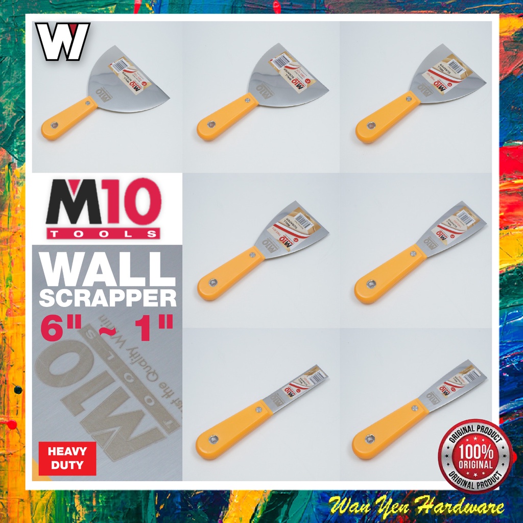 M10 Yellow Stainless Steel Wall Scraper 1" - 6" | Shopee Malaysia