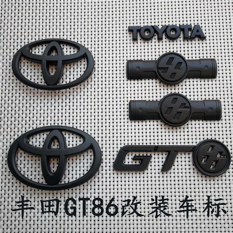 86 Car Logo GT86 Modified Logo Toyota Letter Sticker Full Car Modified ...