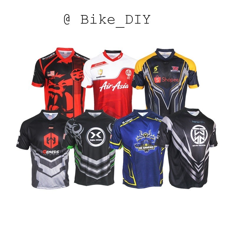 BikeDIY Jersi Gaming Kaos Esport Short Sleeve Game Team Uniform Jersey ...
