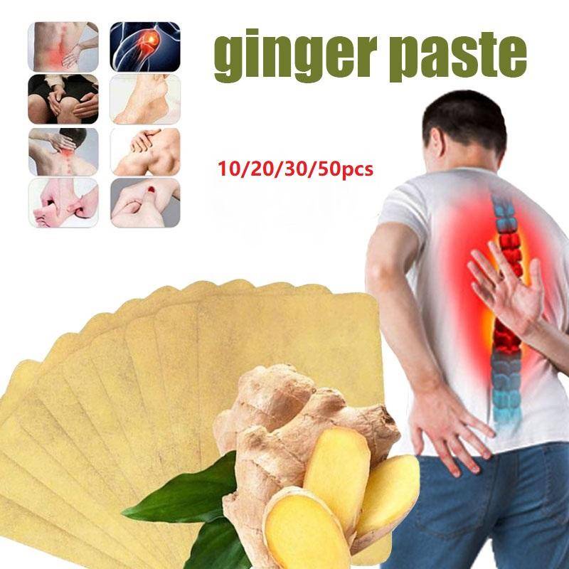 Herbal Ginger Patch Neck Back Body Pain Relaxation Ginger Detox Patch ...
