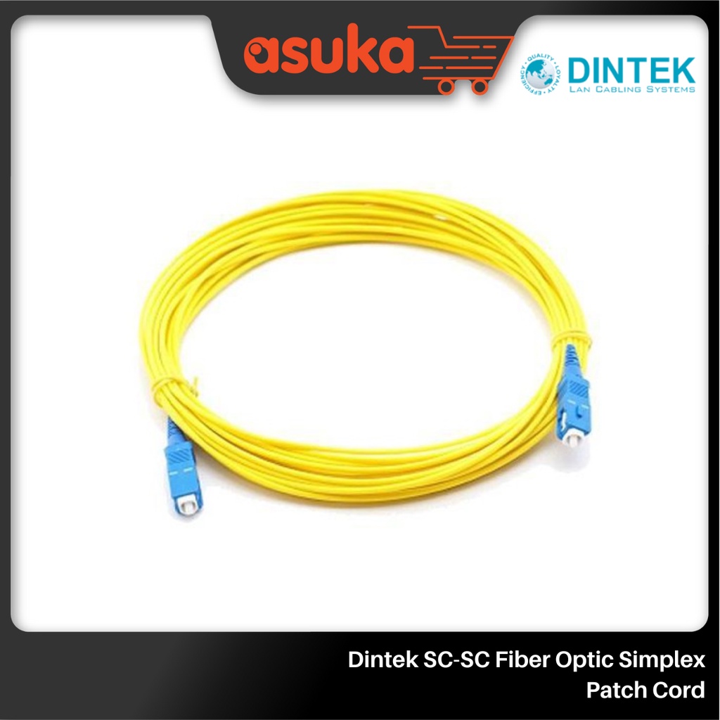 Dintek SC-SC Fiber Optic Simplex Patch Cord - 5 Meter | Shopee Malaysia