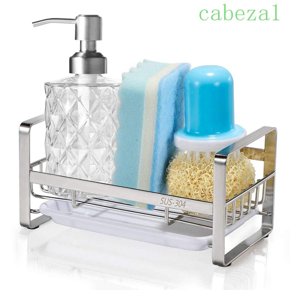 CABEZA Sink Organizer Stainless Steel Dish Rags Countertop With ...