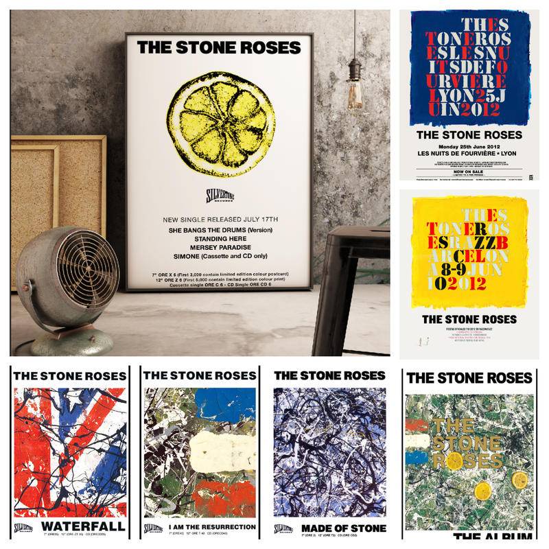THE STONE ROSES - album poster style - canvas print | Shopee Malaysia