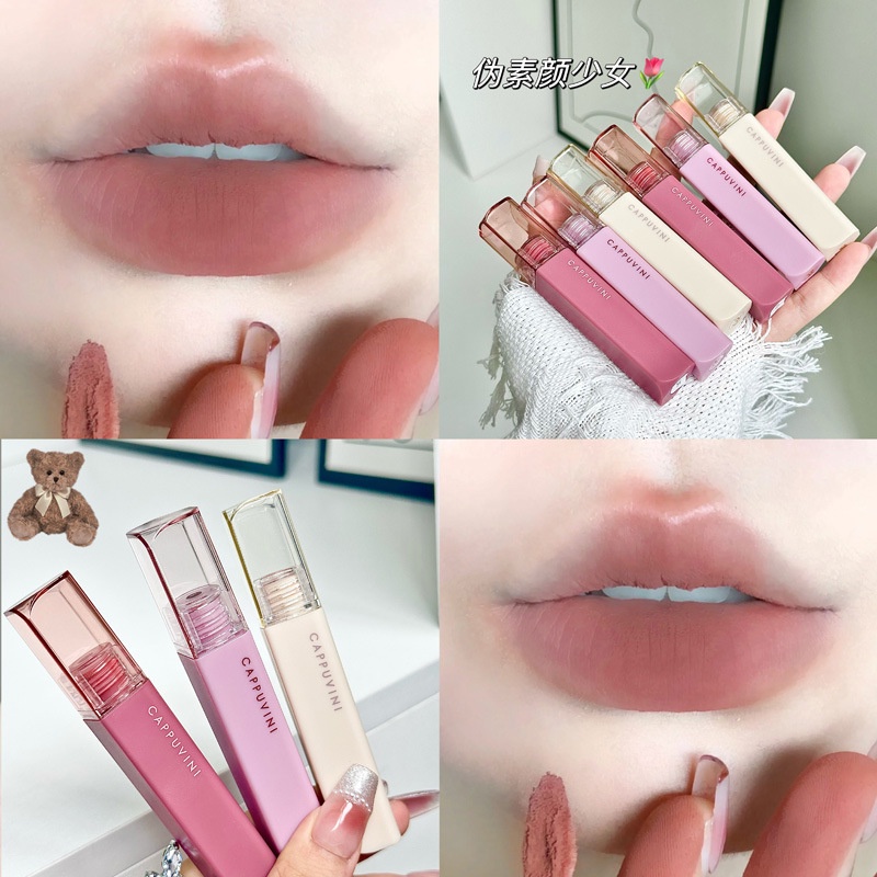 Cappuvini Makeup Art Velvet Lip Mud Lip Plumper Matte Lipstick for ...