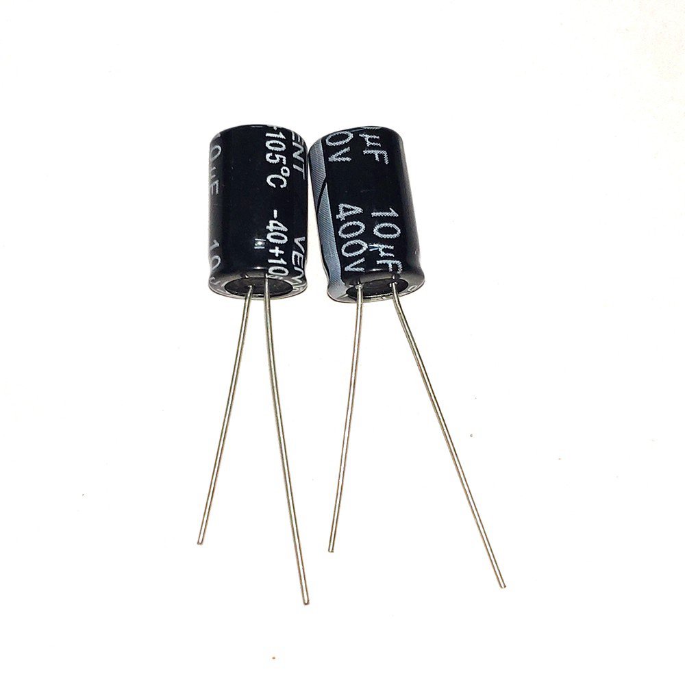50pcs 10uF 400V 10MFD 400Volts 8x12mm Aluminum Electrolytic Capacitor ...