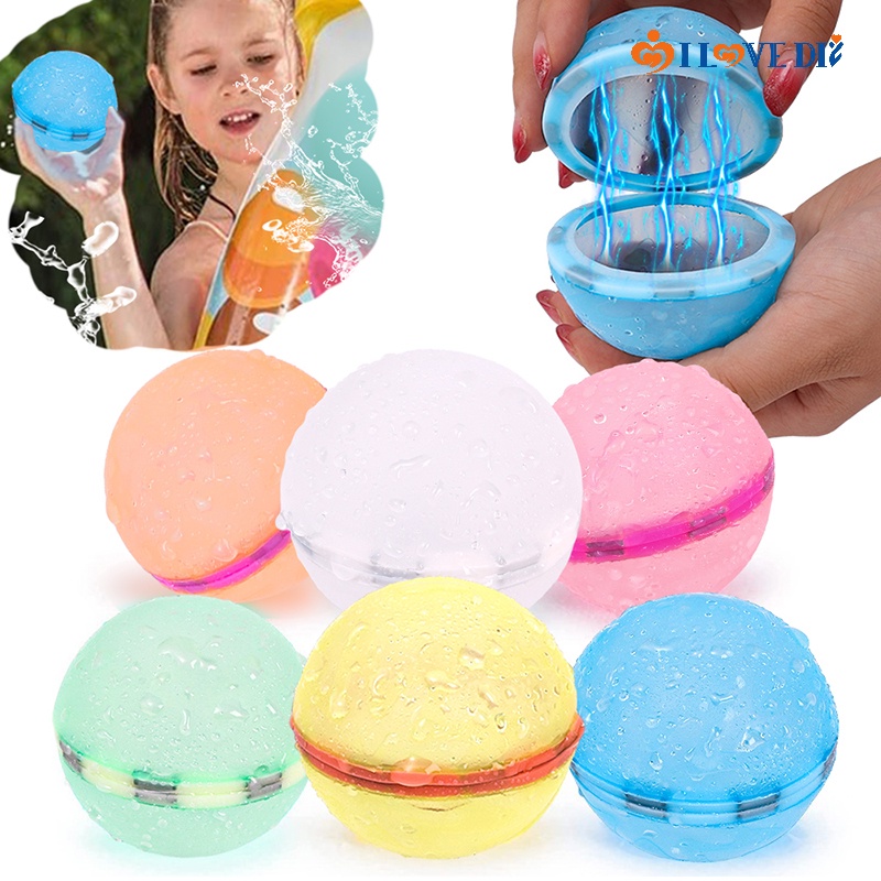 Portable Reusable Self-seal Magnet Silicone Splish Ball Toy/ Fun Hand ...