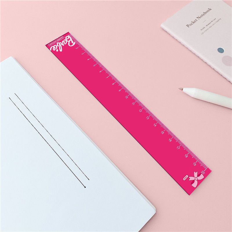 20cm Barbie Ruler Acrylic Ruler Drawing tools School Supplies | Shopee ...