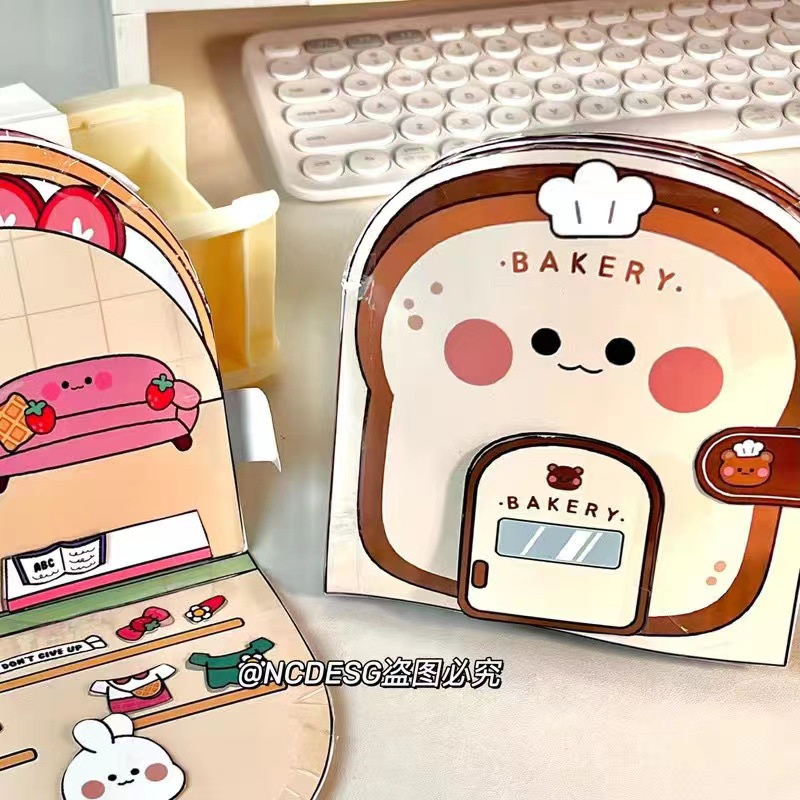 Oversized Bakery Quiet Book Educational Handmade Toys Decompression Fun ...