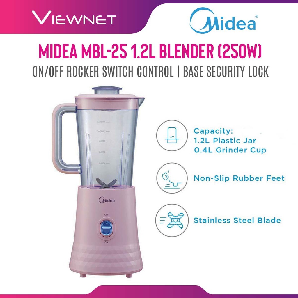 Midea MBL-25 1.2L Blender (250W) | Shopee Malaysia
