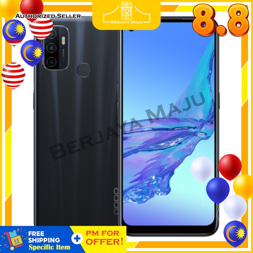 Oppo A53 4GB + 64GB (Electric Black, Fancy Blue) | Shopee Malaysia