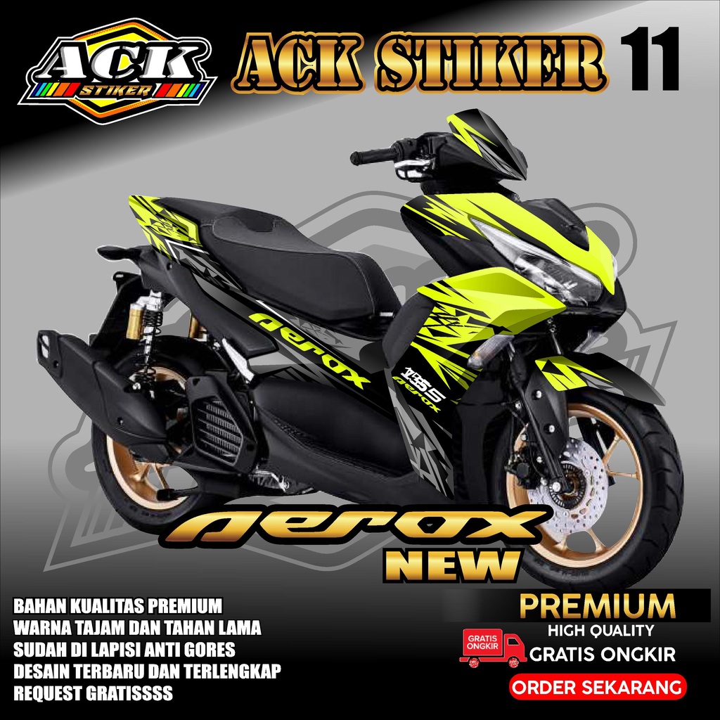 Decal STICKER DEKAL STICKER FULL BODY STICKER YAMAHA AEROX 155 NEW 2021 ...