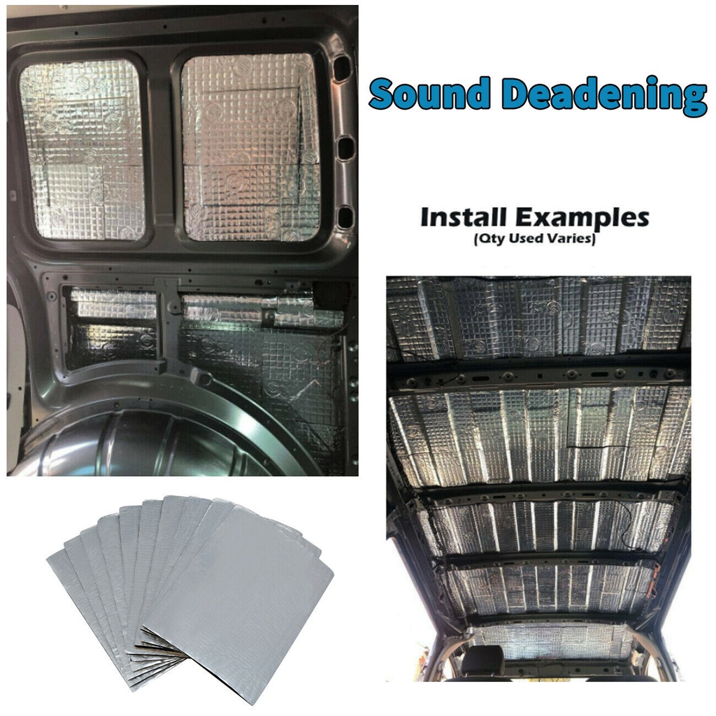 Sound Deadener Heat Insulation Mat Car Van Sound Proofing Deadening ...