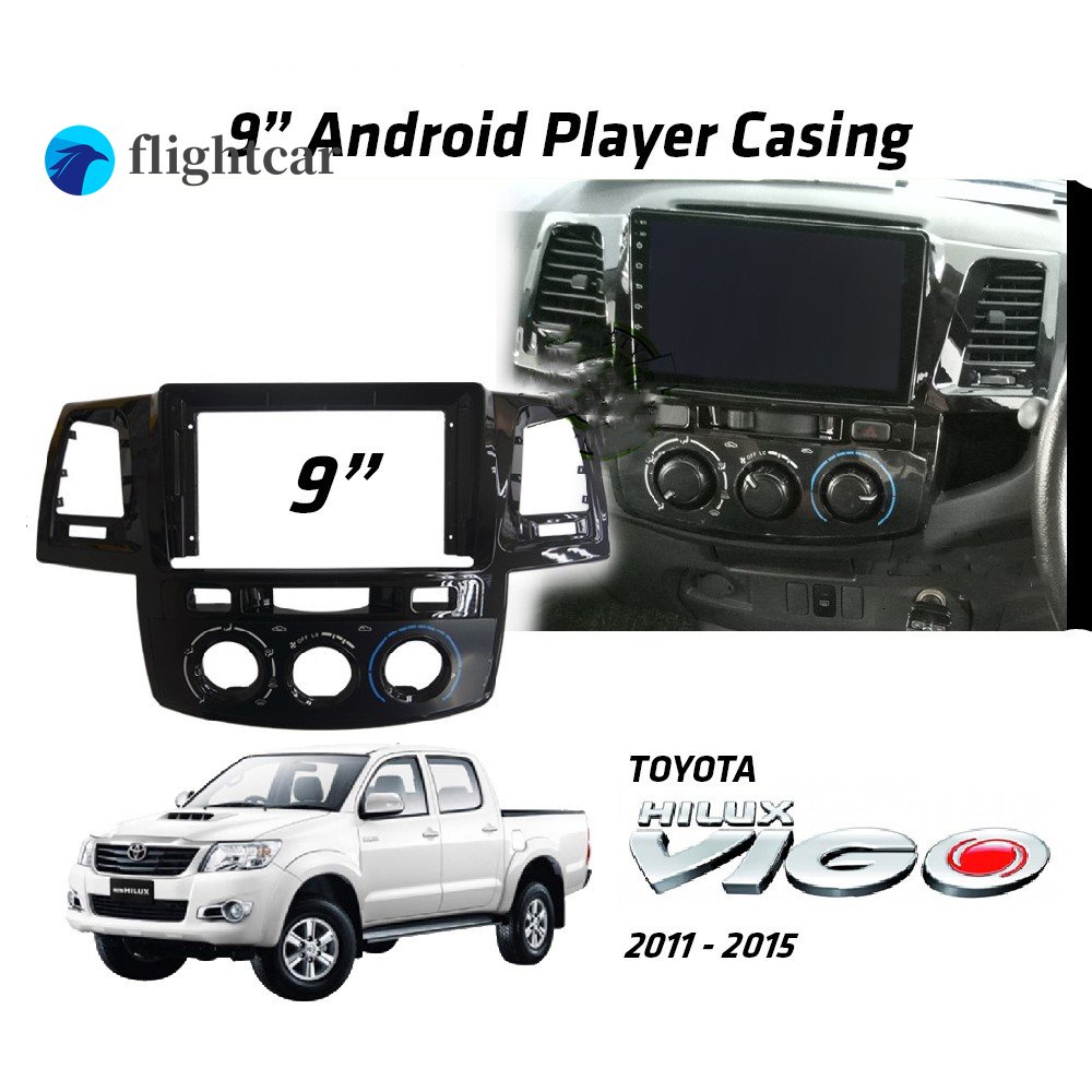 Flightcar 9-inch Android Mp5 Player Casing for Toyota Hilux Vigo 2009 ...