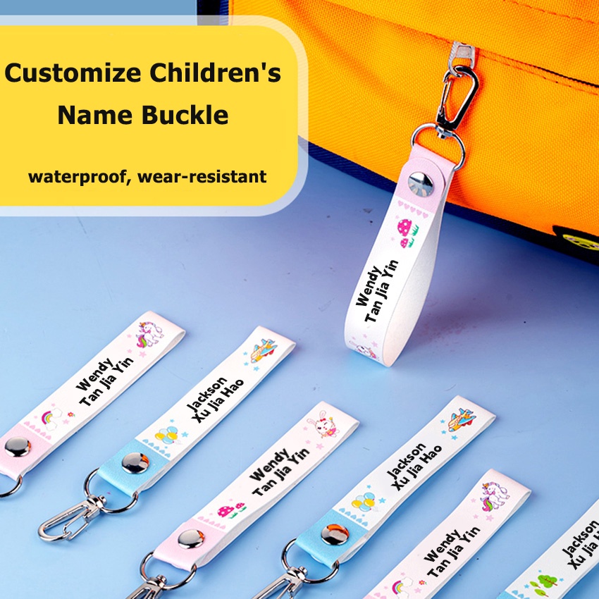 Customize Kid Name Buckle for Kindergarten School Enrollment Name ...