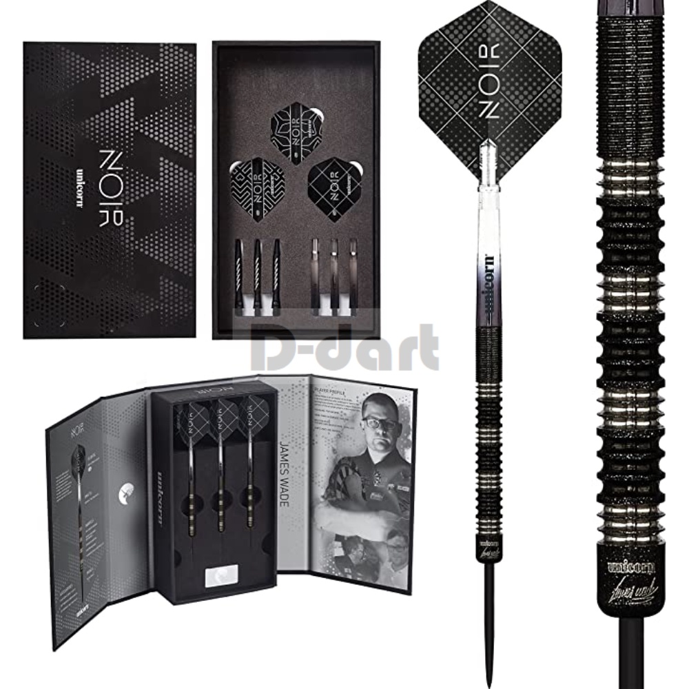 (SALE) UNICORN STEEL TIP DART - 20G JAMES WADE NOIR DELUXE PLAYER ...