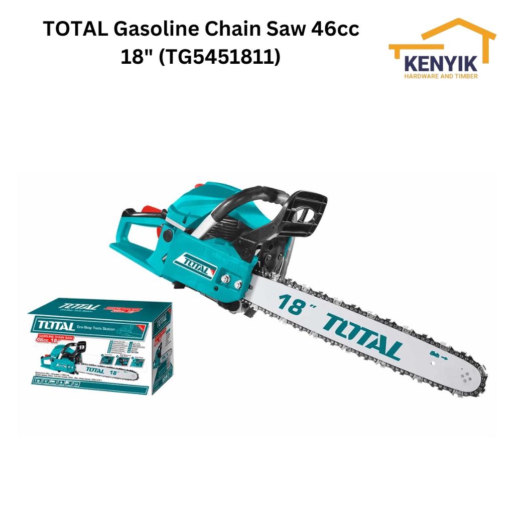 TOTAL Gasoline Chain Saw 46cc 18" (TG5451811) | Shopee Malaysia