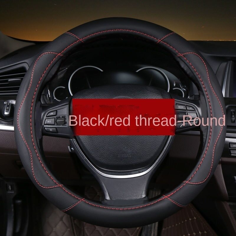 Luxury Sporty PU Leather Waterproof Car Steering Wheel Cover Specific ...