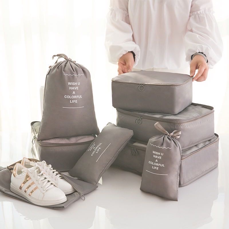 Extra Large Type 8 in 1 Set Waterproof Travel Packing Clothes Storage ...