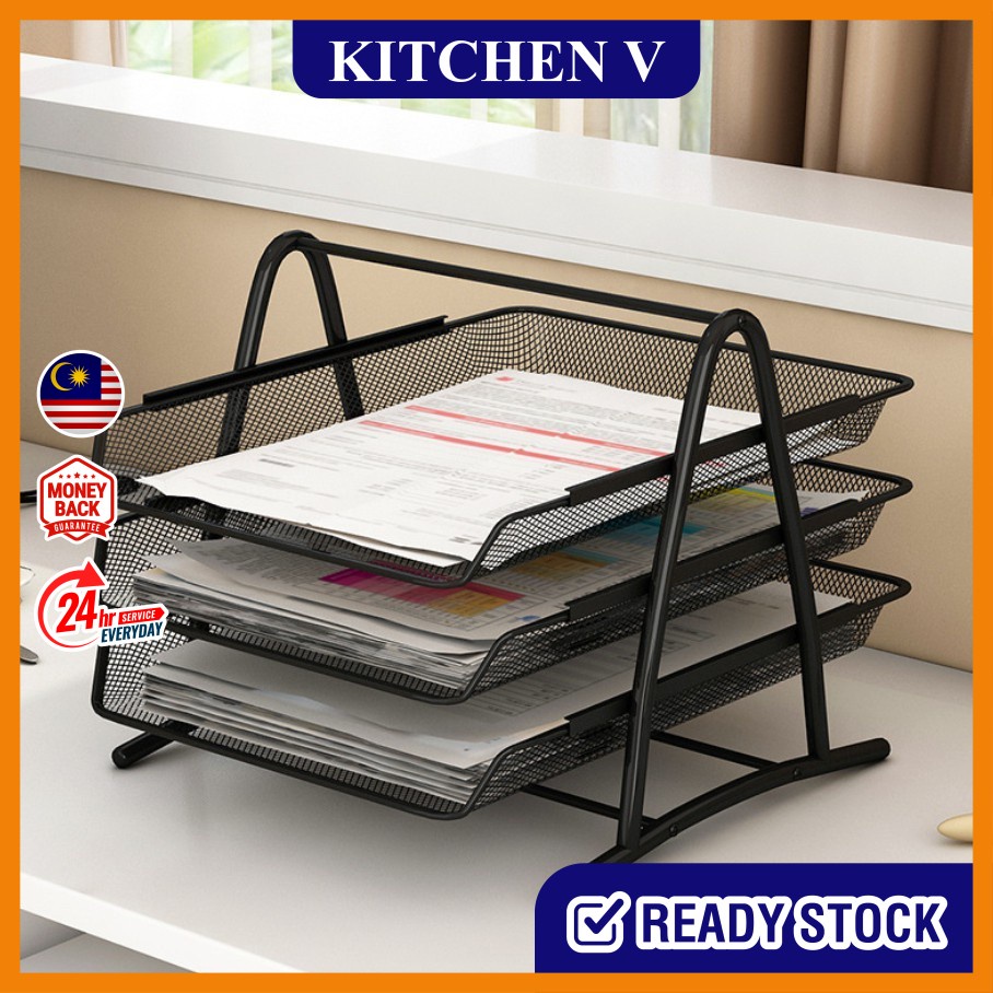 KitchenV File Document Letter Paper Tray Sorter Collection File Desk ...