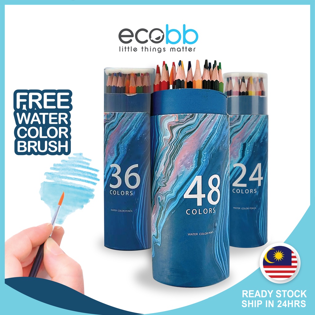 Kids Color Pencil Set Drawing Colouring Pencils Watercolour Pensel ...