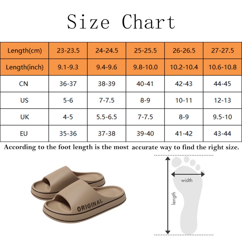 3cm Women Thick Sole Slippers Men Summer Beach Slides Cloud Shoes ...