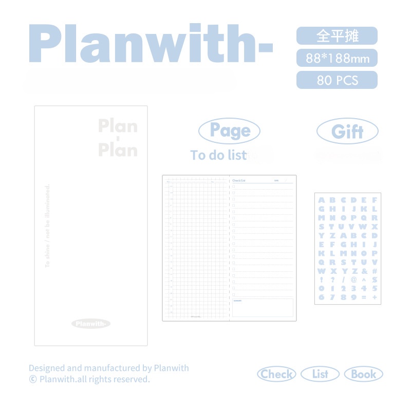 Planwith Daily Plan Book Time Management Schedule Planbook Handbook Notebook List | Shopee Malaysia