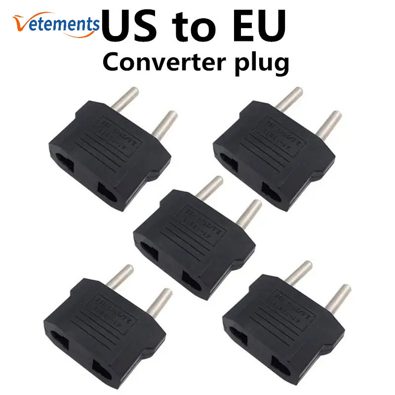 Universal 2-pin US To EU Charging Socket Adapter/ Electrical Power Plug ...