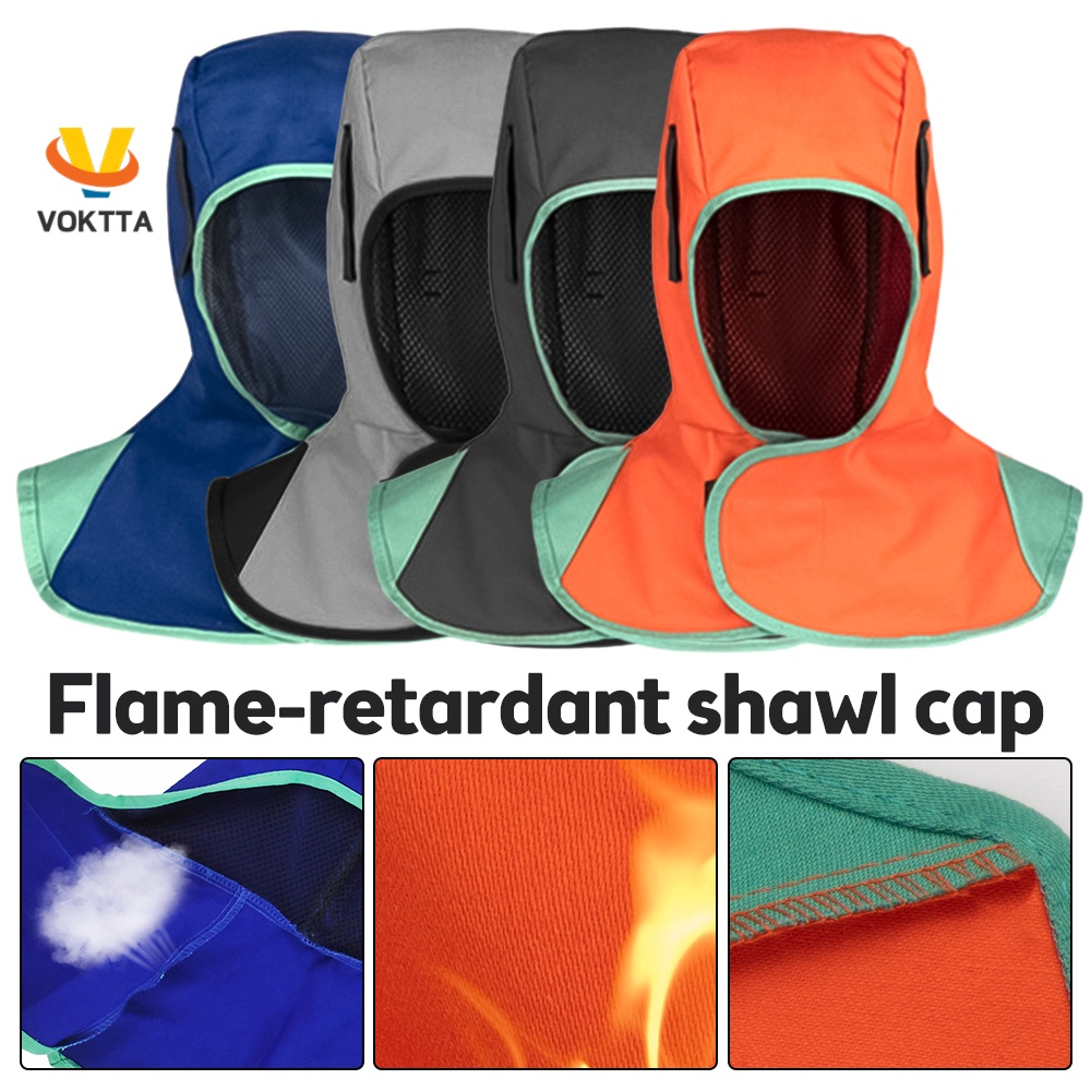 VOKTTA Welding Hood Flame-Retardant Protective Welding Cap with Neck ...