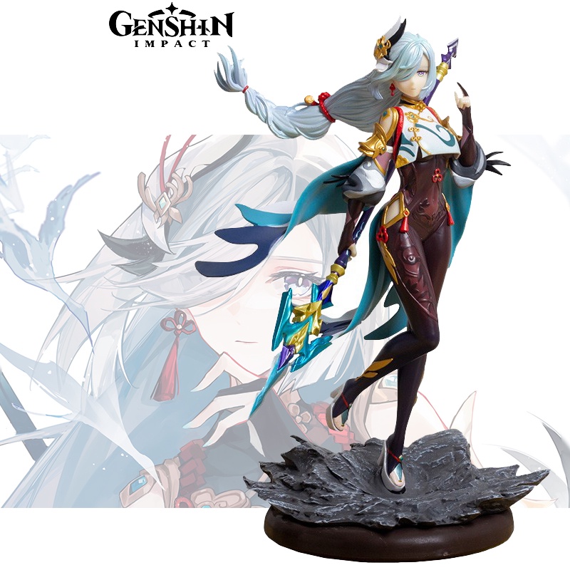 29cm Genshin Impact Figure Shenhe Anime Sexy Action Figurines Kawaii ...