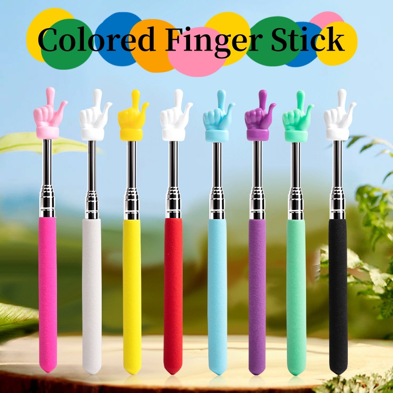 8 Colors Optional Creative Finger Reading Guide Stick Preschool ...